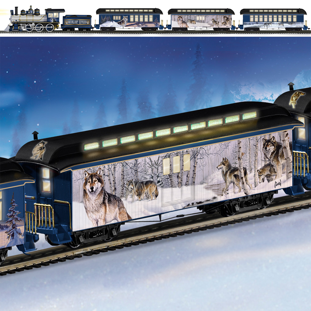 Silver Moon Wolf Train #3, Al Agnew, Bradford Exchange